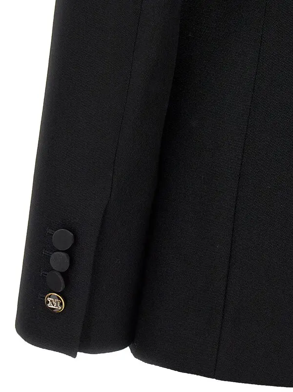 Max Mara Boemia Virgin Wool Blazer - Black