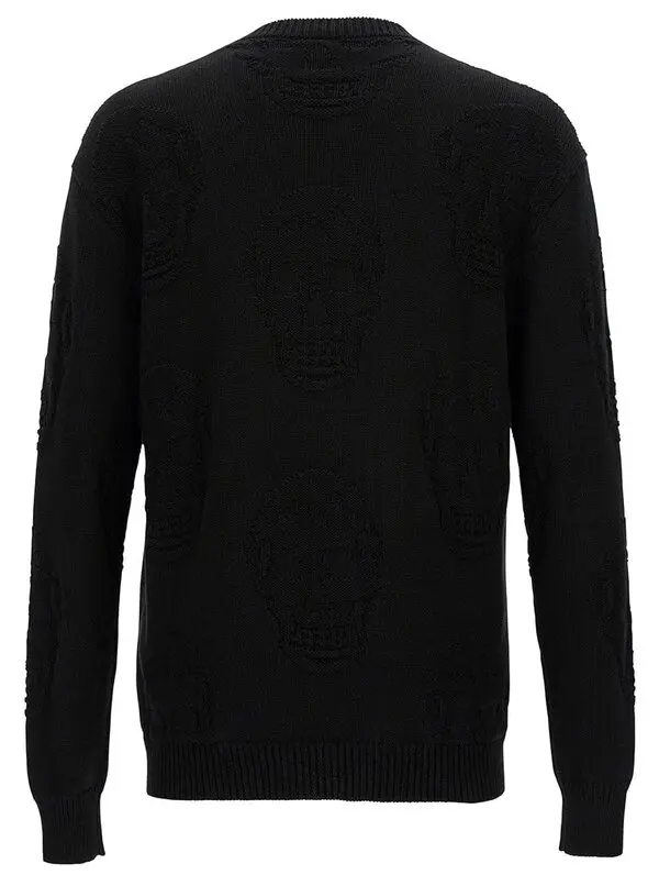 Alexander McQueen Cotton Skull Sweater - Multicolor