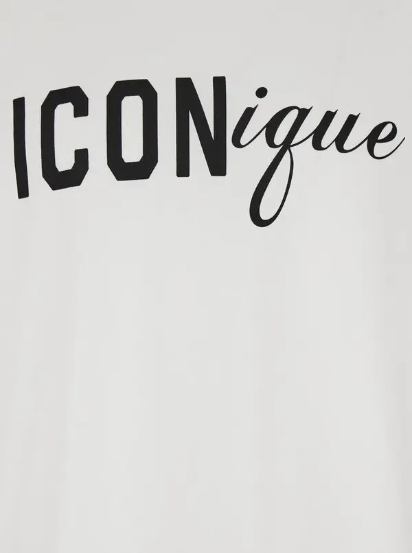 Dsquared2 Crew Neck T-shirt With Maxi Logo On The Front In Cotton For
