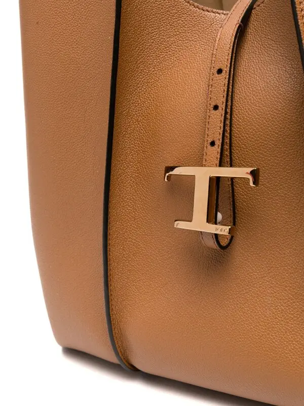TOD'S T Timeless Medium Leather Tote Bag - Multicolor