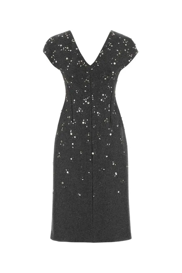 JIL SANDER Felt Dress - Gray