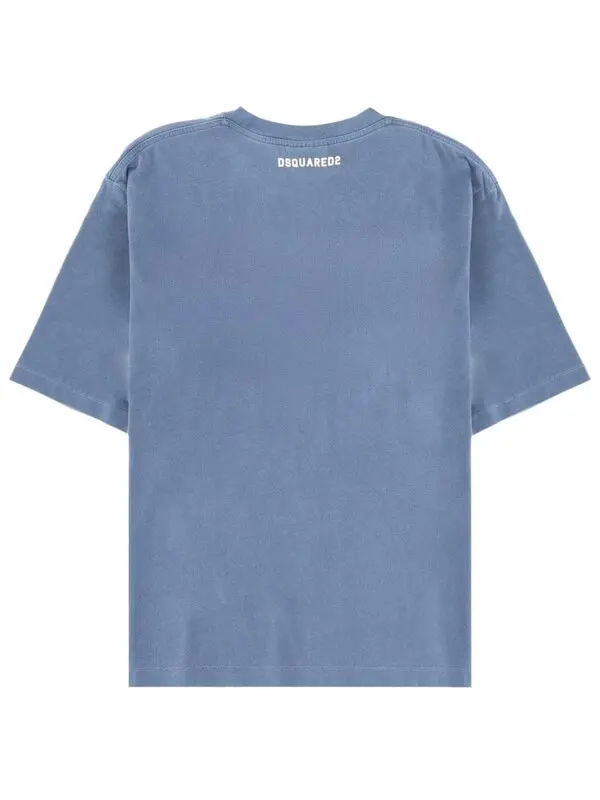 Dsquared2 T-shirt With Embroidery - Blue