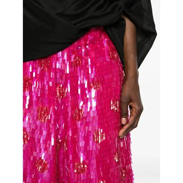 Dries Van Noten Sequin-embellished Silk Knee-length Shorts