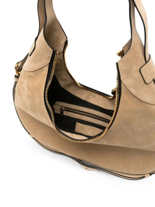 Moschino Handle Me Leather Shoulder Bag