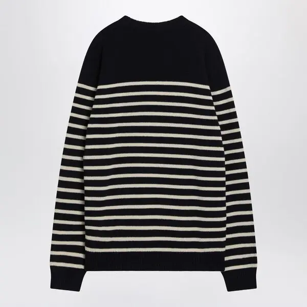Valentino Garavani Wool Jacquard Striped Crewneck Sweater
