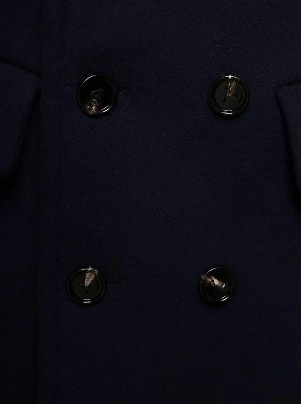 Bottega Veneta Double Wool Cashmere Cape Coat