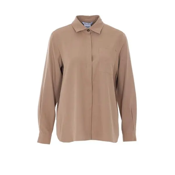 Max Mara Siamese Silk Canvas Shirt - Cream