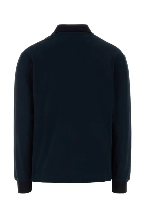 JIL SANDER Cotton Piquet Polo Shirt - Black