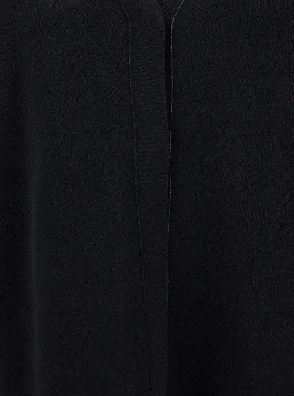 Fendi Black Reversible Cardigan With Jacquard Ff Motif In Knit - Multicolor