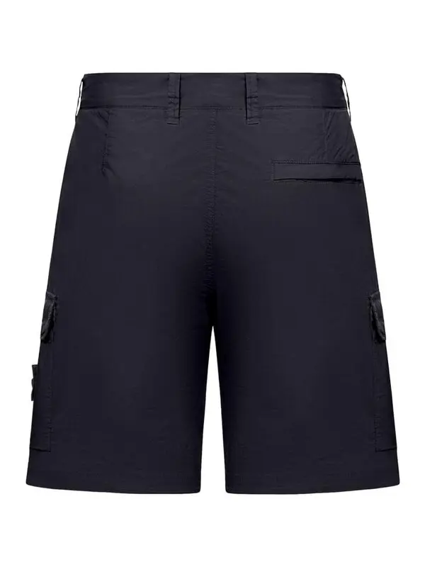 Stone Island Cargo Bermuda Shorts With Removable Badge