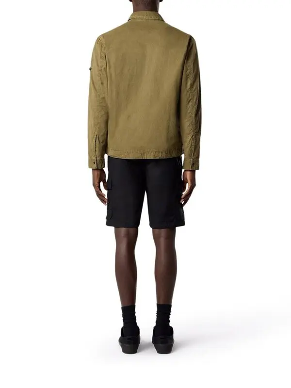 Stone Island Cargo Bermuda Shorts With Removable Badge