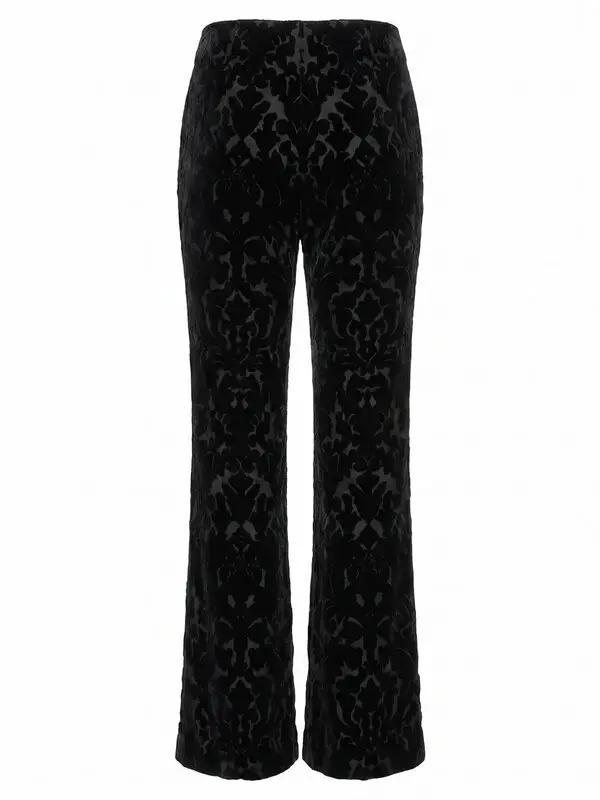 Gucci Devoré Velour Flared Pants - Multicolor