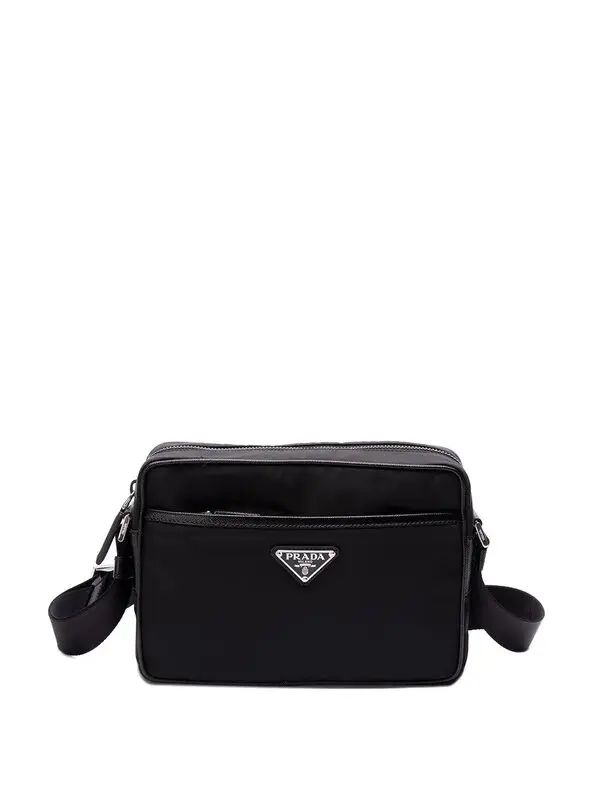 Prada Re-nylon And Saffiano Leather Shoulder Bag - Multicolor