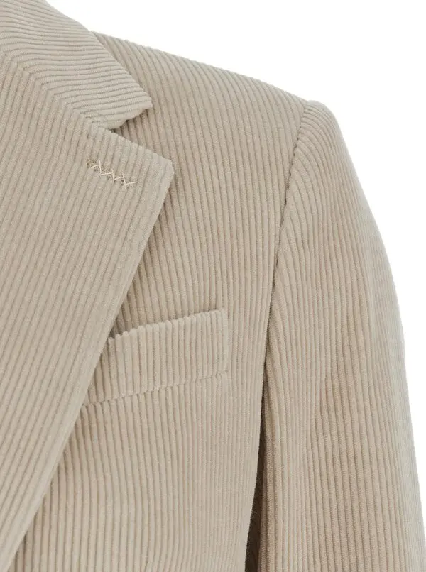 Max Mara Kuban Cotton Blend Single-breasted Blazer - Multicolor