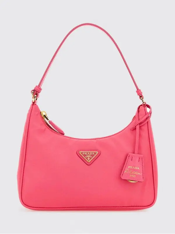 Prada Re-edition 2005 Bag In Re-nylon And Saffiano Leather - Pink