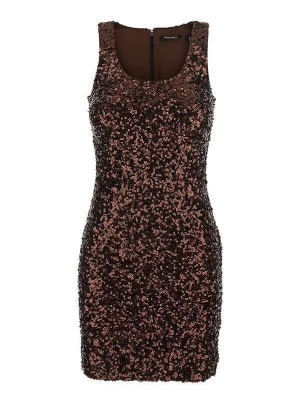 ROTATE BY BIRGER CHRISTENSEN Sequined U-neck Dress - Multicolor