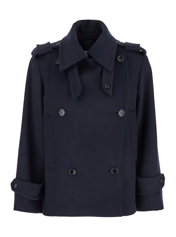 Max Mara Laveno Double Breasted Jacket - Multicolor