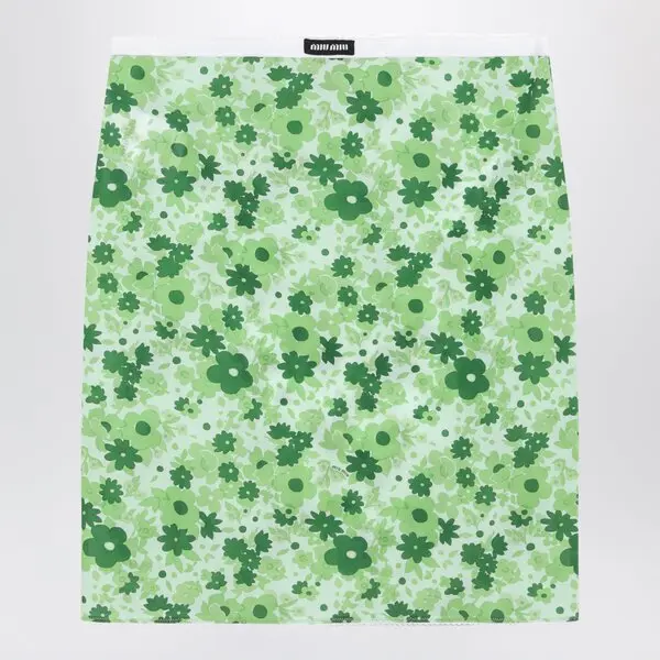 Miu Miu Skirt With Floral Pattern