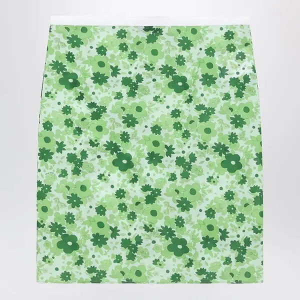 Miu Miu Skirt With Floral Pattern