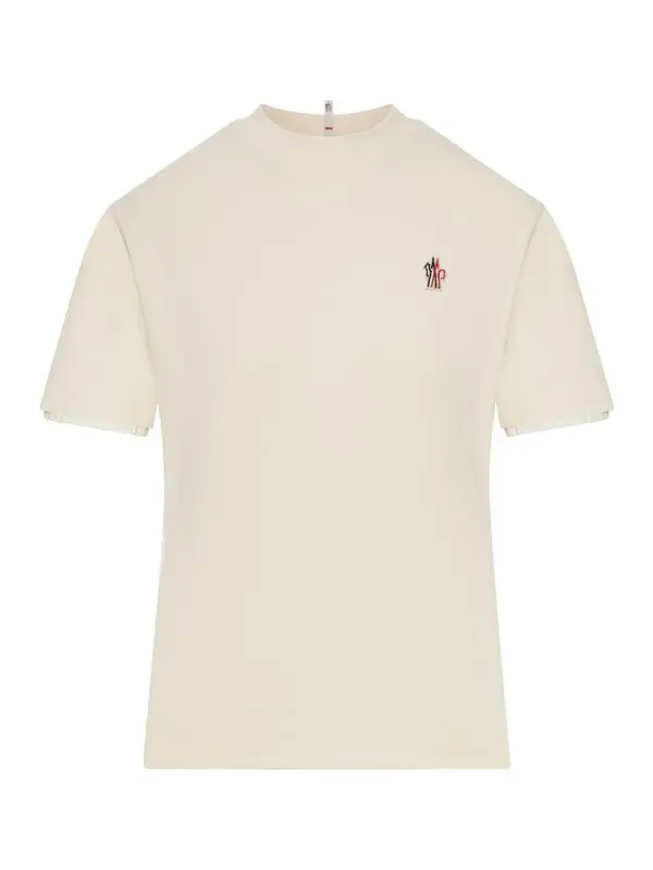 Moncler Stretch Jersey T-shirt - Cream