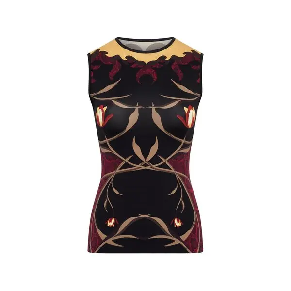 MARINE SERRE Printed Sleeveless Top