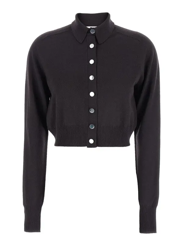Sportmax Wool Cropped Cardigan - Multicolor