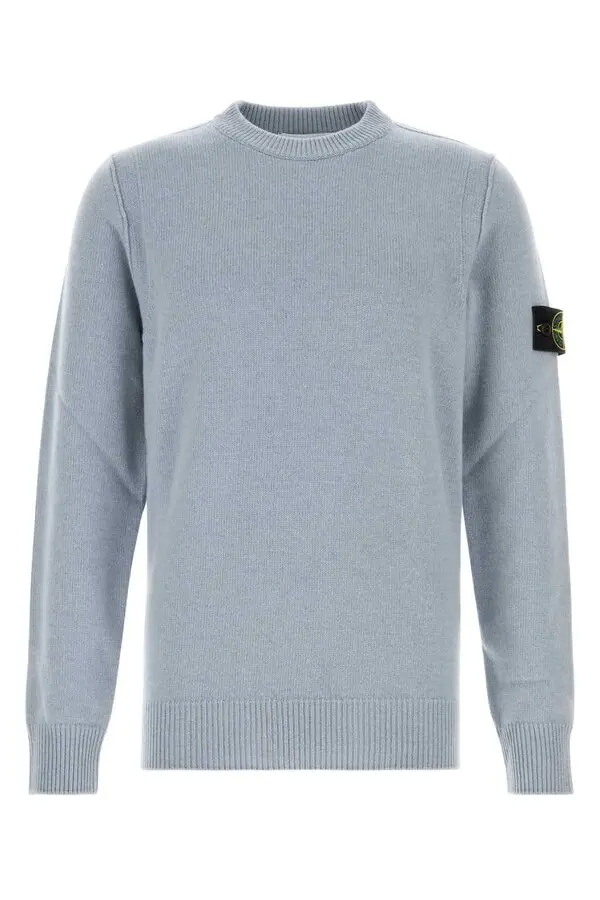Stone Island Light Wool Blend Sweater - Blue