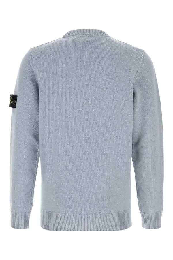 Stone Island Light Wool Blend Sweater - Blue