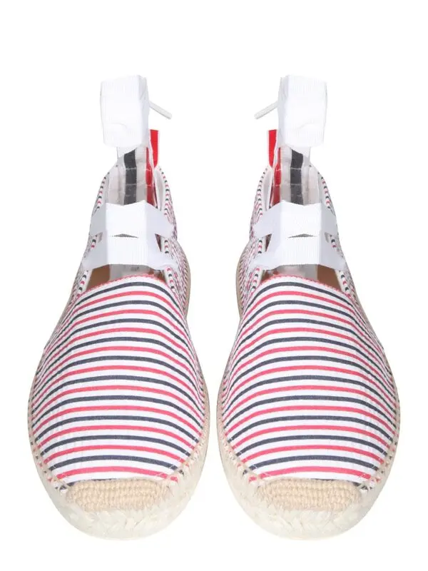 Thom Browne Seersucker Cotton Espadrilles