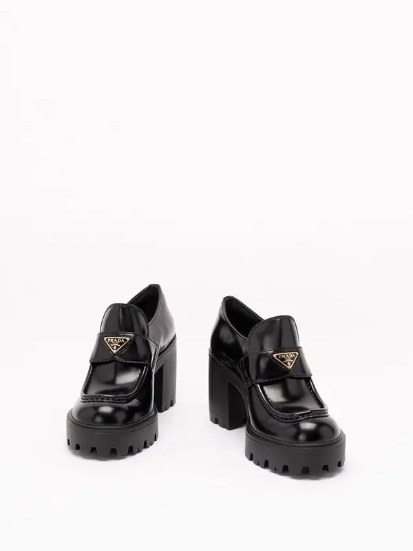 Prada Brushed Leather Loafers - Multicolor
