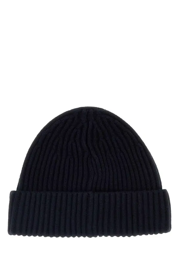 Stone Island Midnight Wool Beanie Hat - Blue