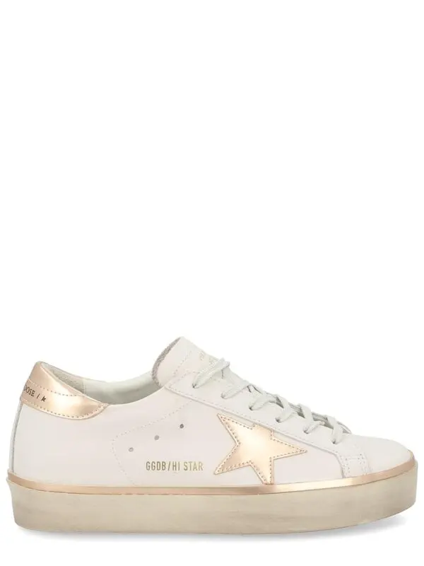 GOLDEN GOOSE Hi Star Sneakers - White