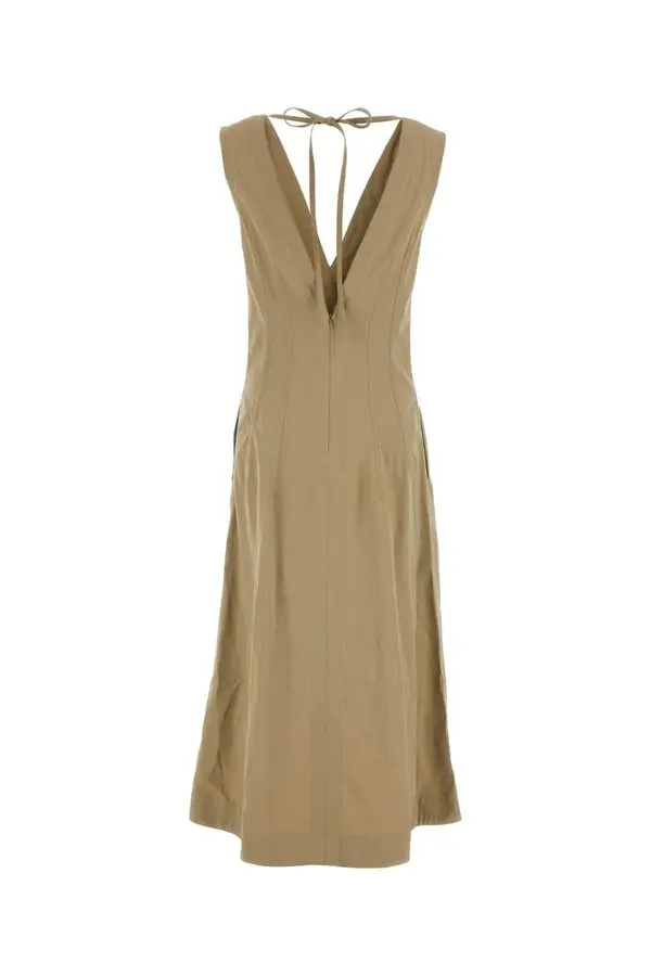 Bottega Veneta Cotton Blend Dress - Brown