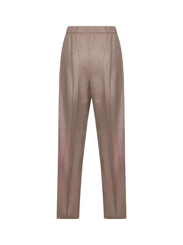 Max Mara Stretch Cashmere Gatti Drawstring Trousers - Multicolor