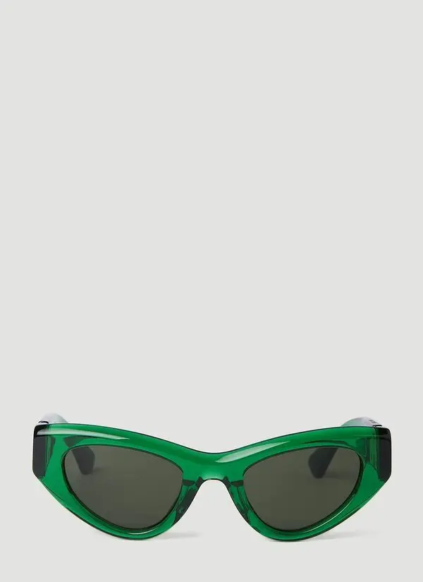 Bottega Veneta Bv1142s Cat Eye Sunglasses - Green