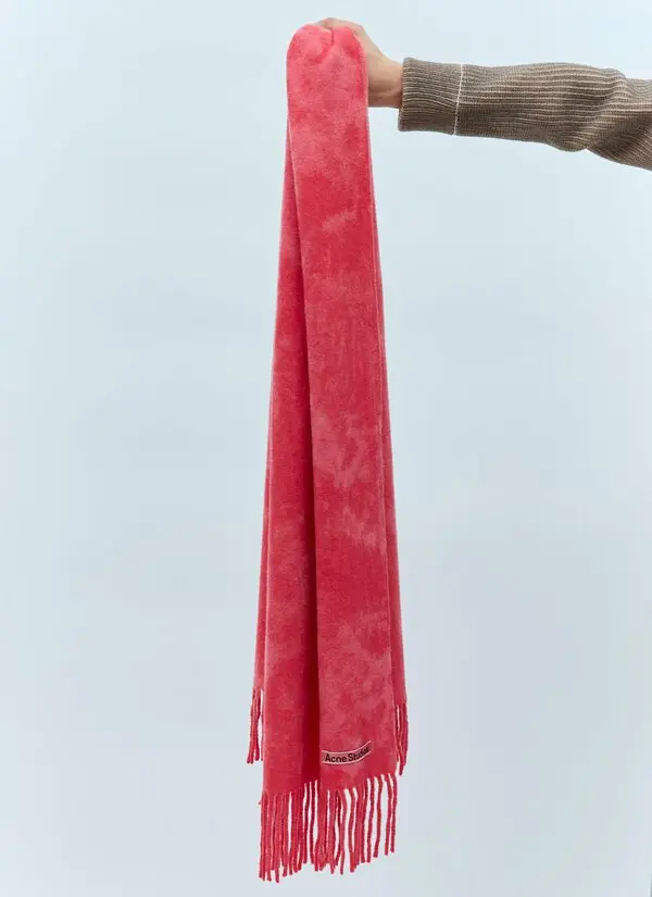 Acne Studios Narrow Tie-dye Wool Scarf