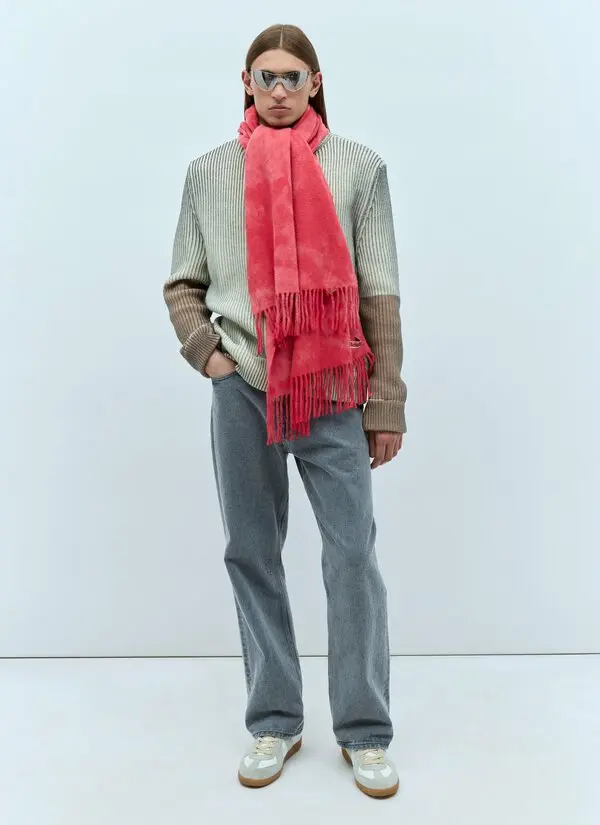 Acne Studios Narrow Tie-dye Wool Scarf
