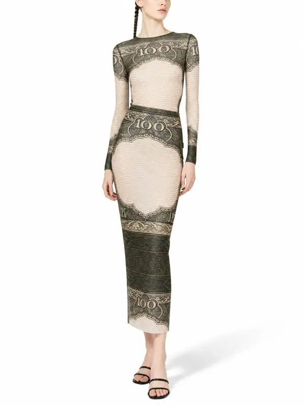 JEAN PAUL GAULTIER Top With Cartouche Print - Multicolor
