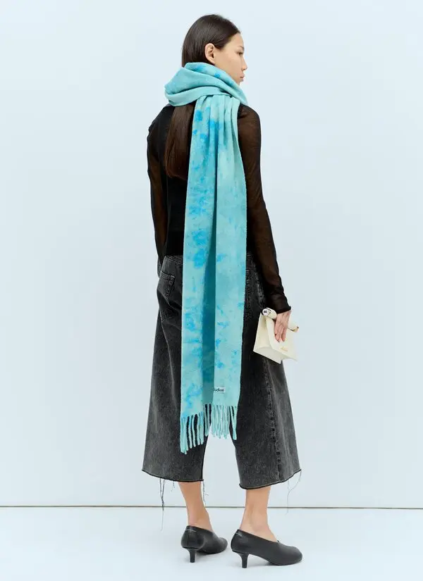 Acne Studios Narrow Tie-dye Wool Scarf