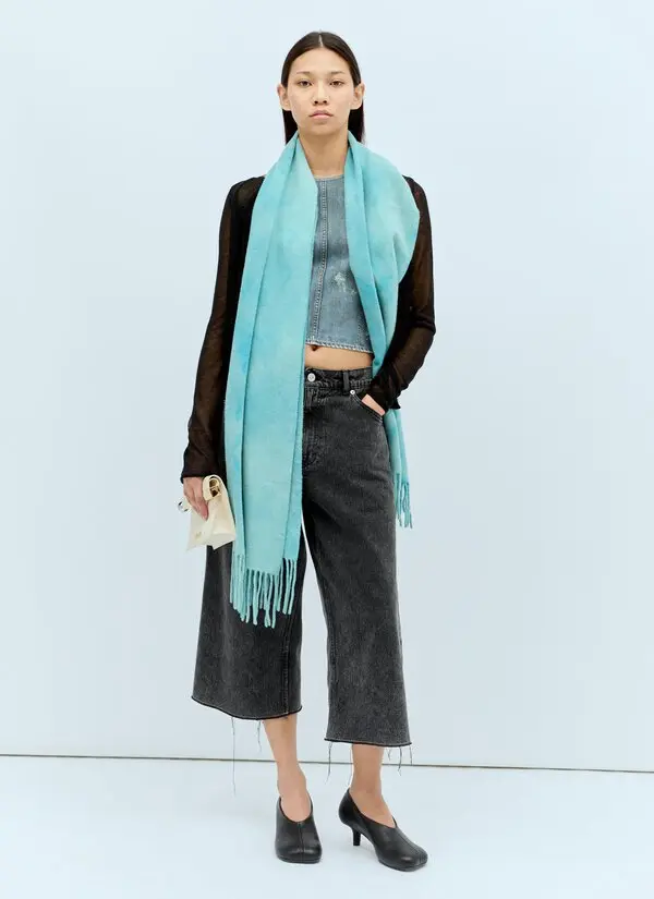 Acne Studios Narrow Tie-dye Wool Scarf