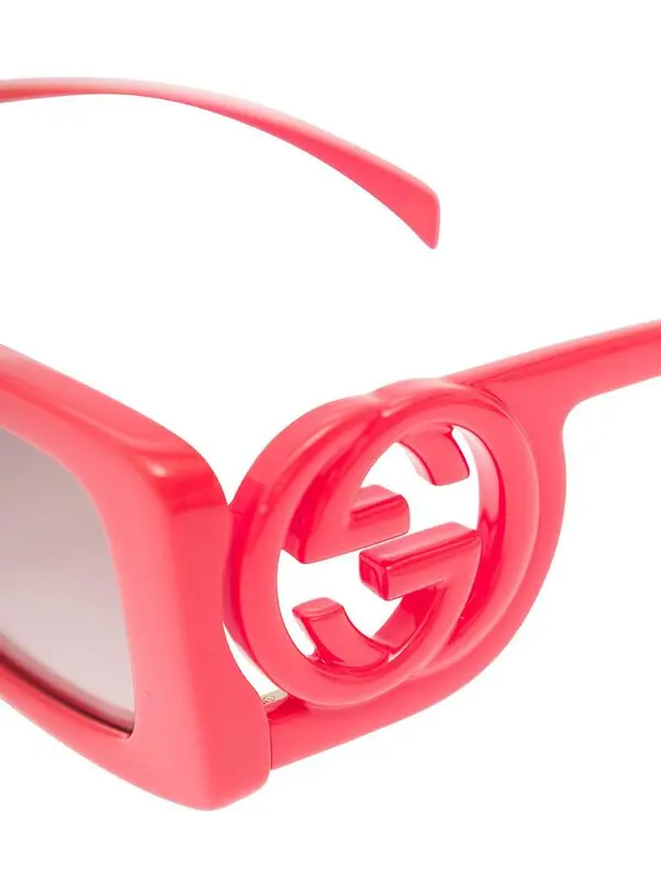 Gucci Interlocking G Rectangular Sunglasses - Multicolor