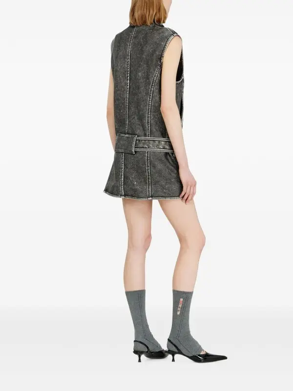 DIESEL® Belted Mini Dress - Multicolor