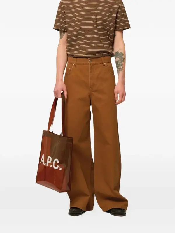A.p.c. Lou Transparent Tote Bag - Brown
