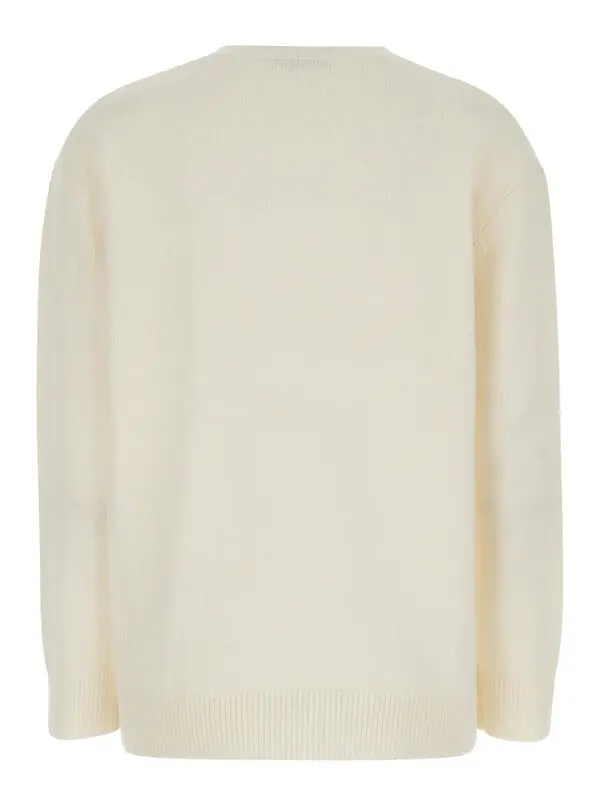 Max Mara Wool And Cashmere 1951 Logo Sweater - Multicolor