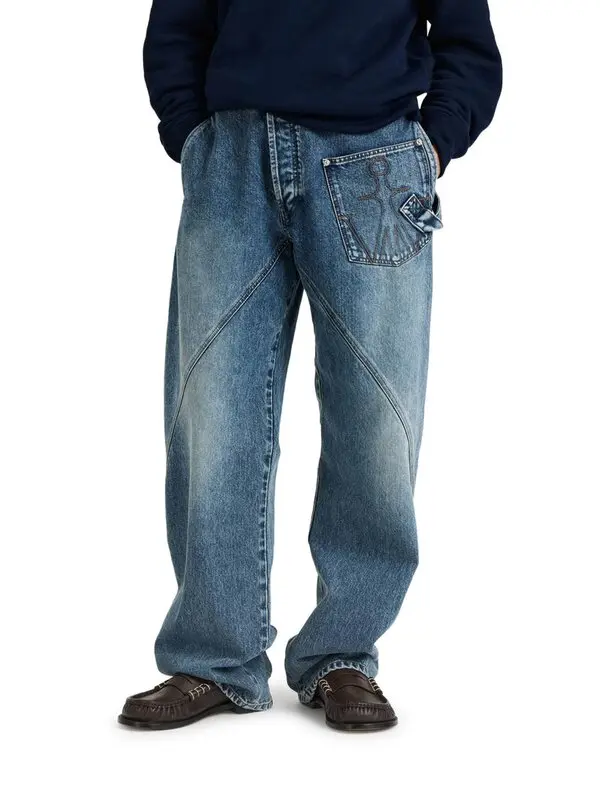 JW Anderson J.w.anderson Workwear Jeans With Off-centralized Closure
