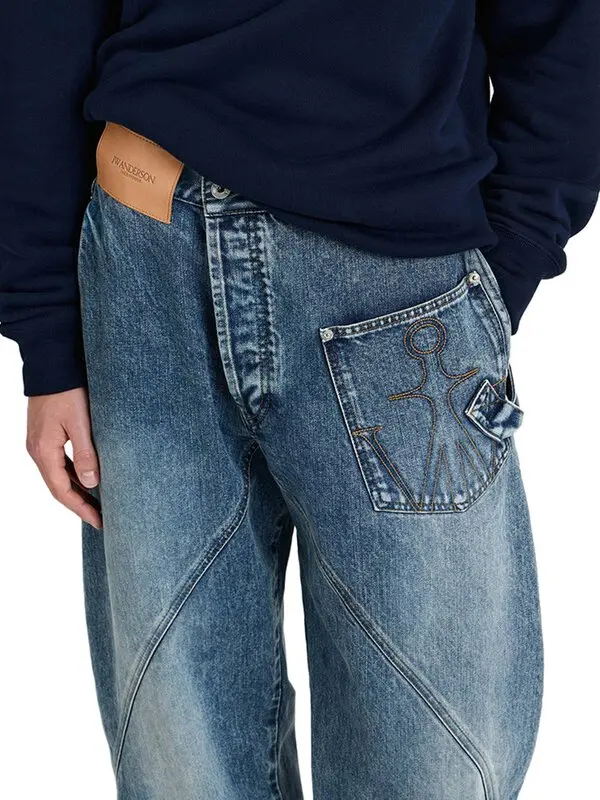 JW Anderson J.w.anderson Workwear Jeans With Off-centralized Closure