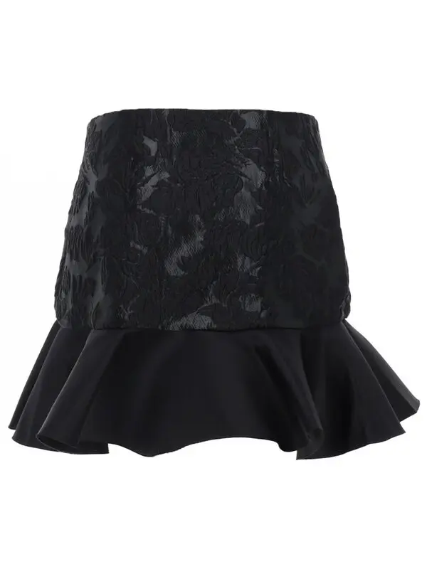 GANNI Satin Miniskirt
