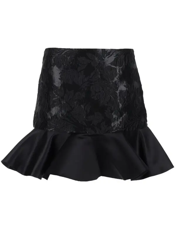 GANNI Satin Miniskirt