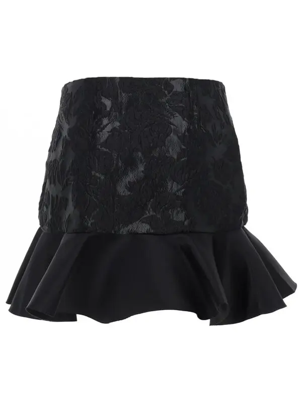 GANNI Satin Miniskirt