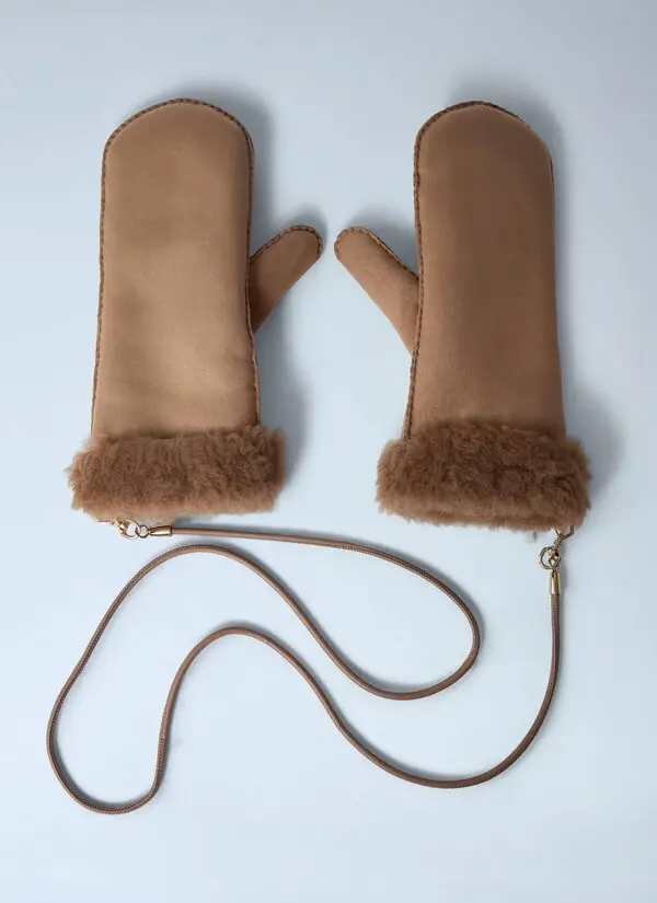 Max Mara Sand Gloves